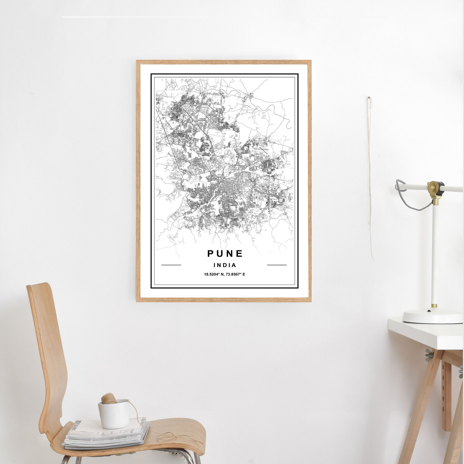 PUNE MAP PRINT High Res Map Map of Pune Pune City Map Pune - Etsy UK