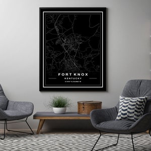 FORT KNOX MAP, High Res Map, Map of Fort Knox, Fort Knox City Map, Fort ...