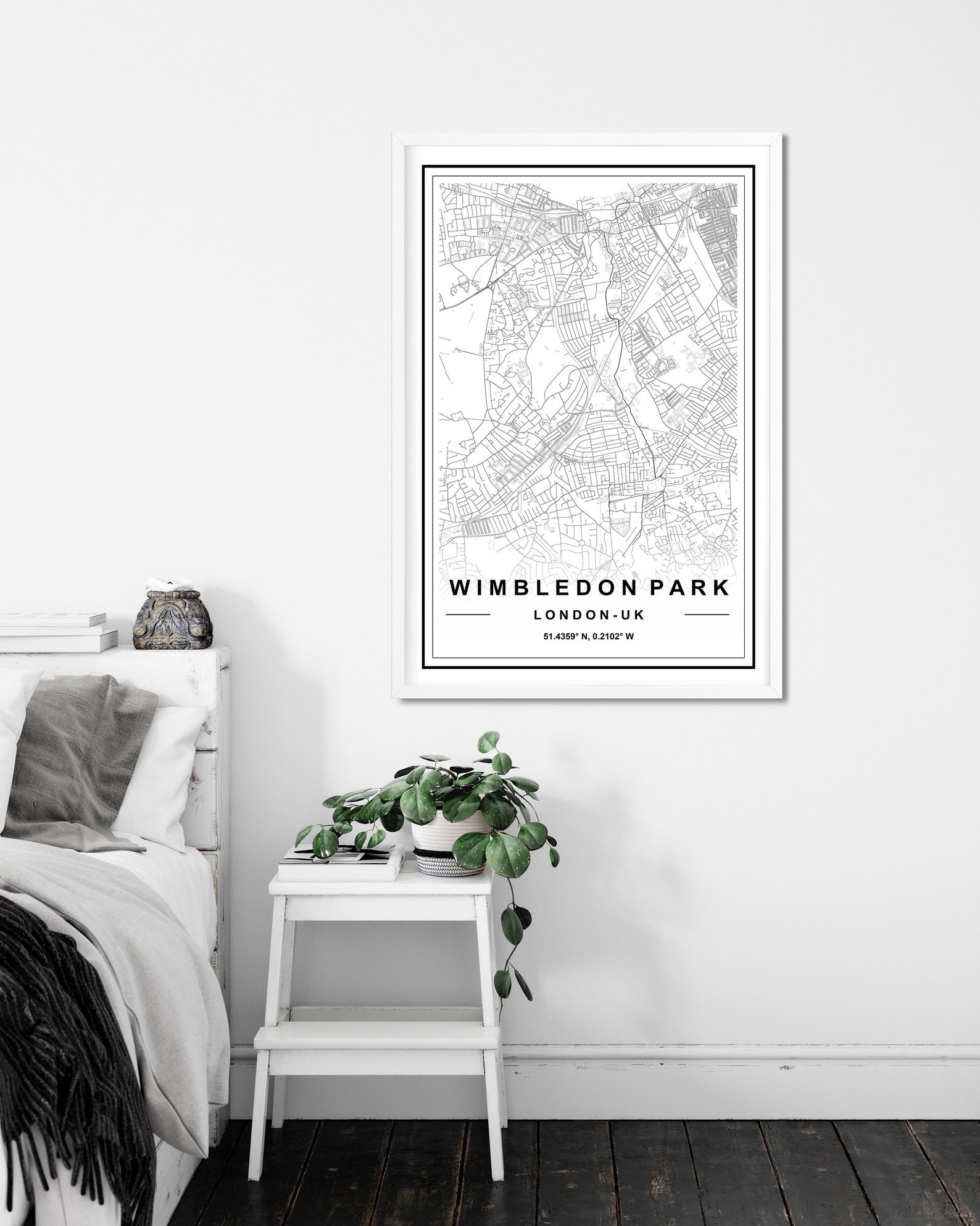 WIMBLEDON PARK MAP, High Res Map, Map of Wimbledon Park, Wimbledon Park ...