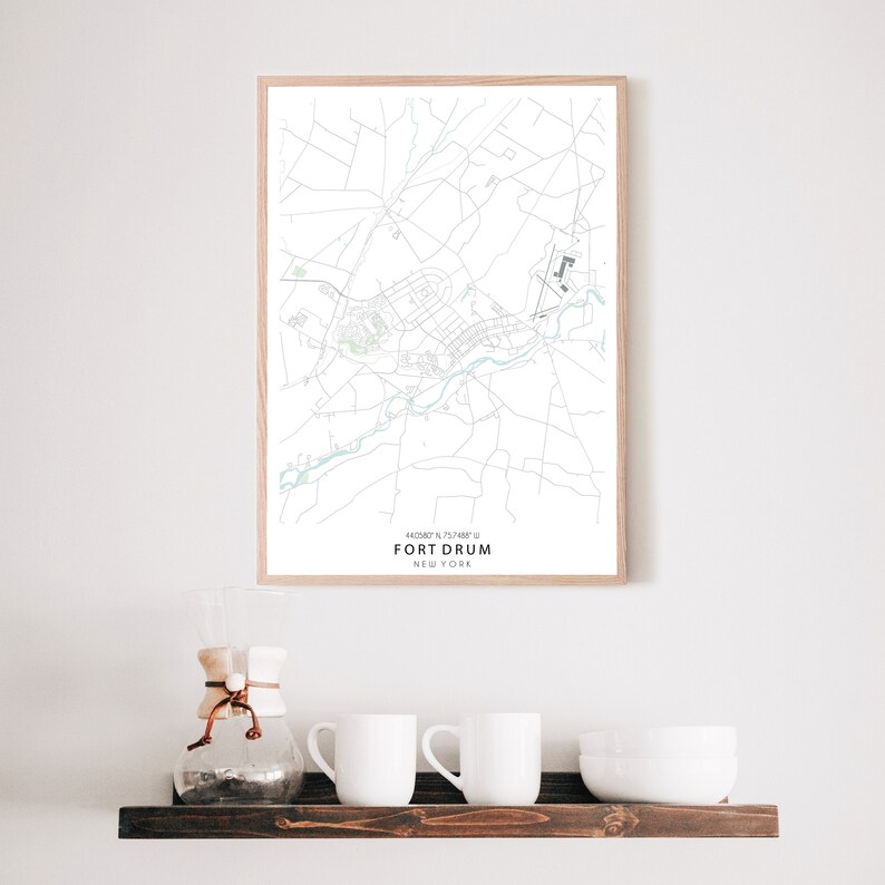 FORT DRUM MAP Map of Fort Drum Fort Drum Base Map Fort Drum - Etsy