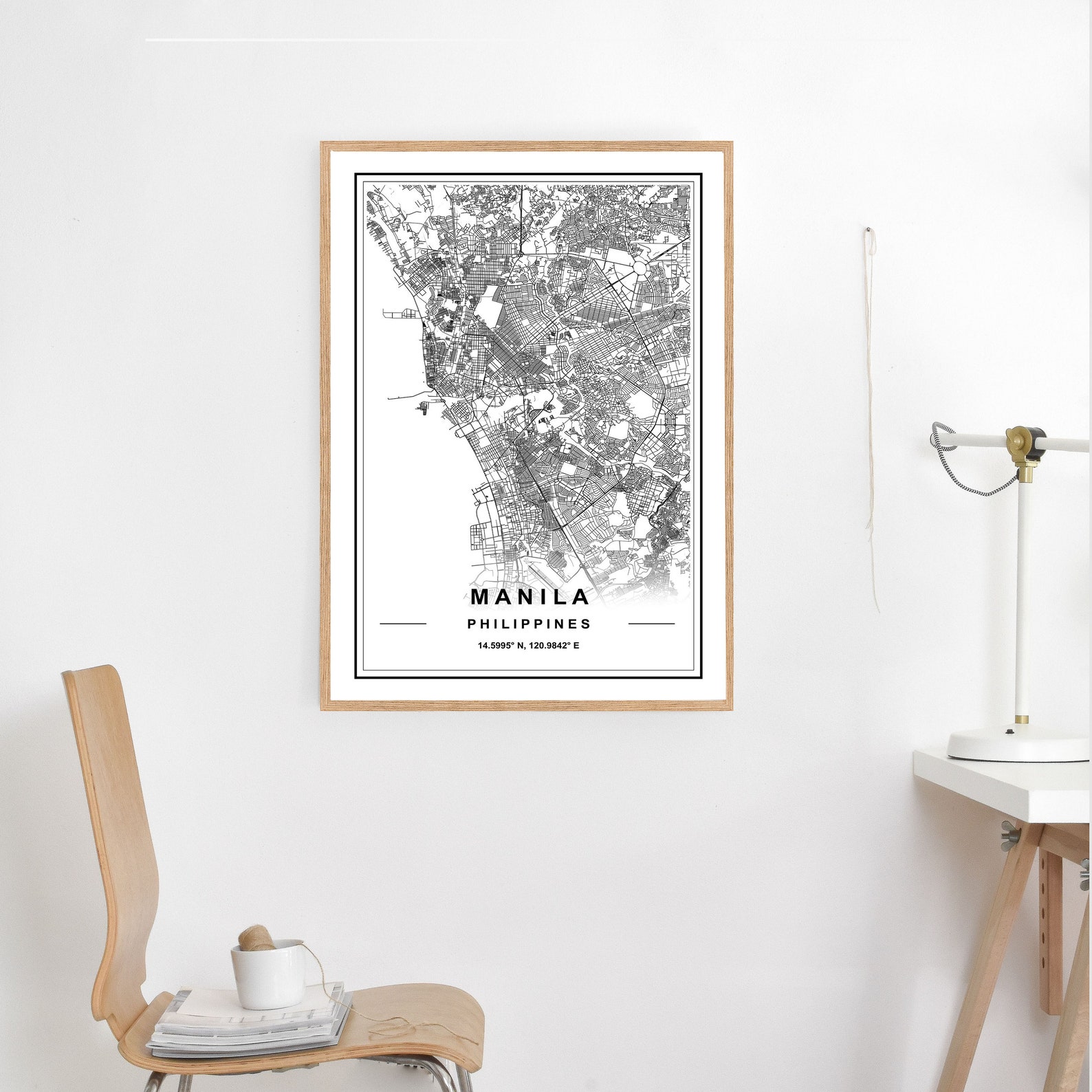 MANILA MAP PRINT, High Res Map, Map of Manila, Manila Map, Manila Map ...