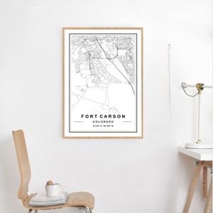 FORT CARSON MAP, High Res Map, Map of Fort Carson, Fort Carson City Map ...