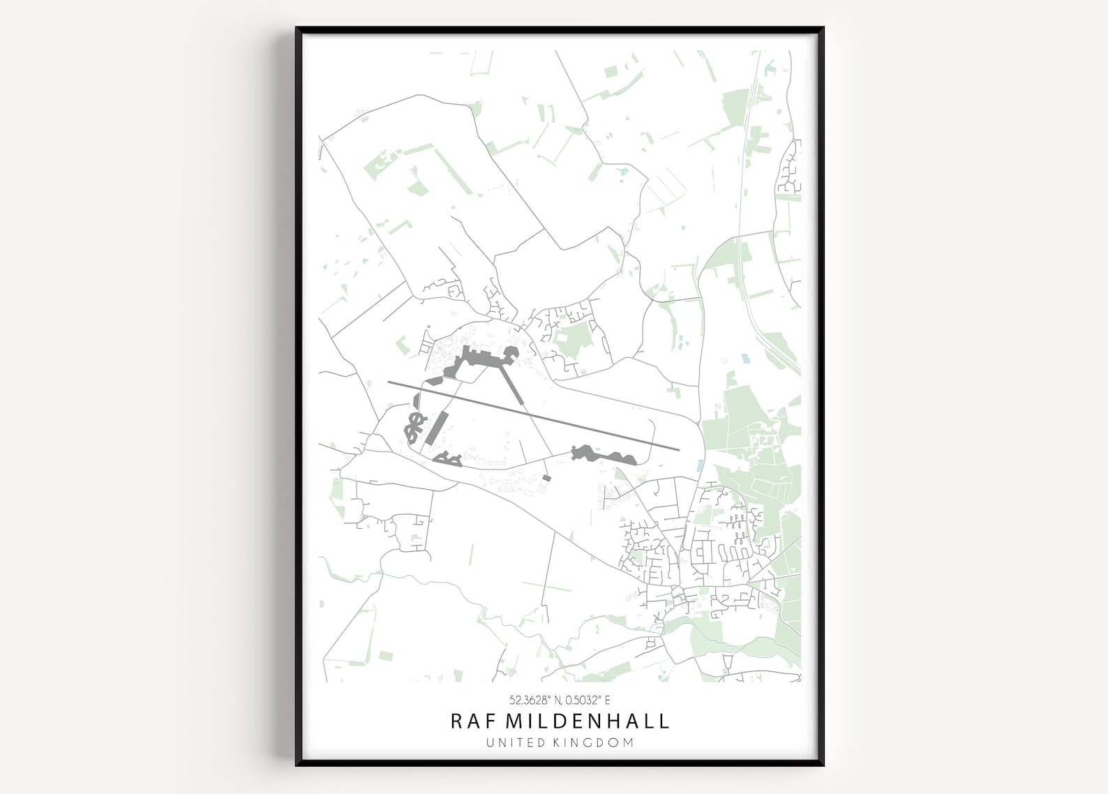 RAF MILDENHALL MAP, Map of Raf Mildenhall, Raf Mildenhall, Raf ...