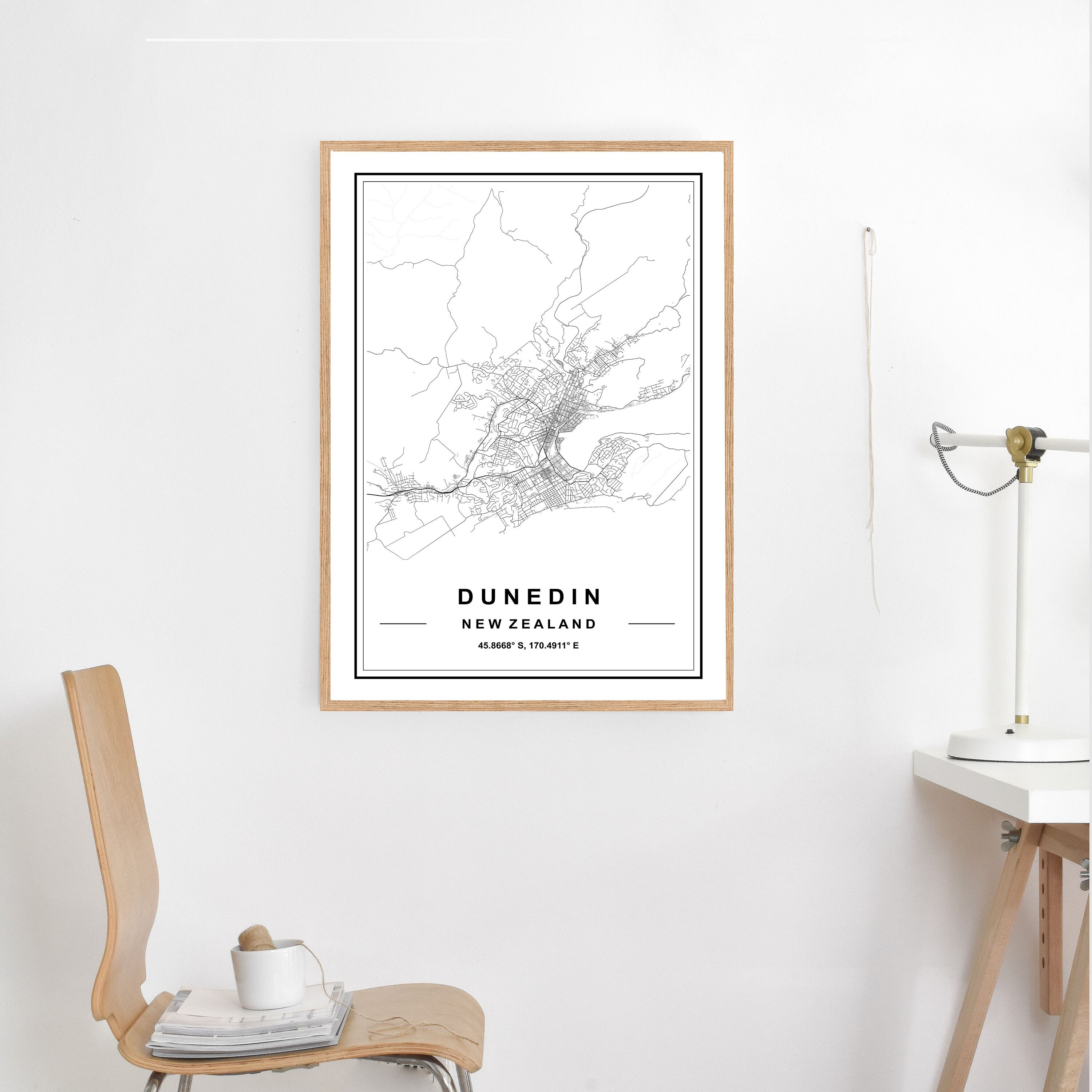 DUNEDIN MAP PRINT High Res Map Map of Dunedin Dunedin City - Etsy