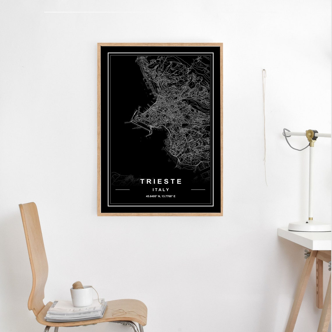 TRIESTE MAP PRINT High Res Map Map of Trieste Trieste Map | Etsy
