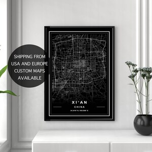 XI'AN MAP, High Res Map, Map of Xi'an, Xi'an City Map, Xi'an China Map ...