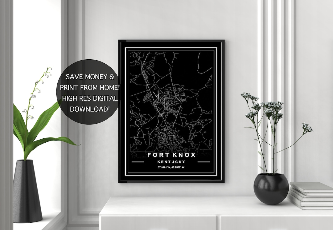 FORT KNOX MAP, High Res Map Download, Map of Fort Knox, Fort Knox Map ...