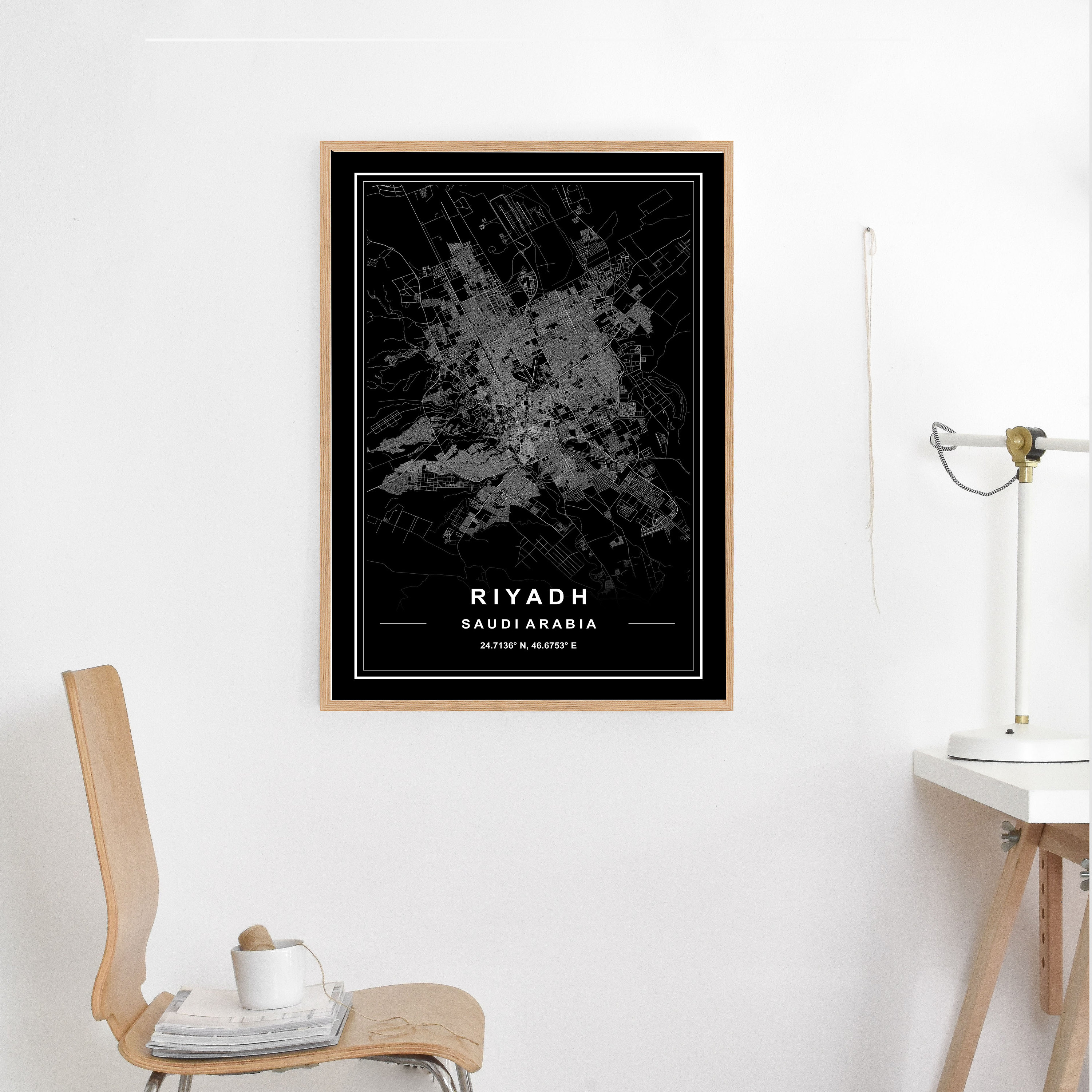 RIYADH MAP PRINT High Res Map Map of Riyadh Riyadh City - Etsy