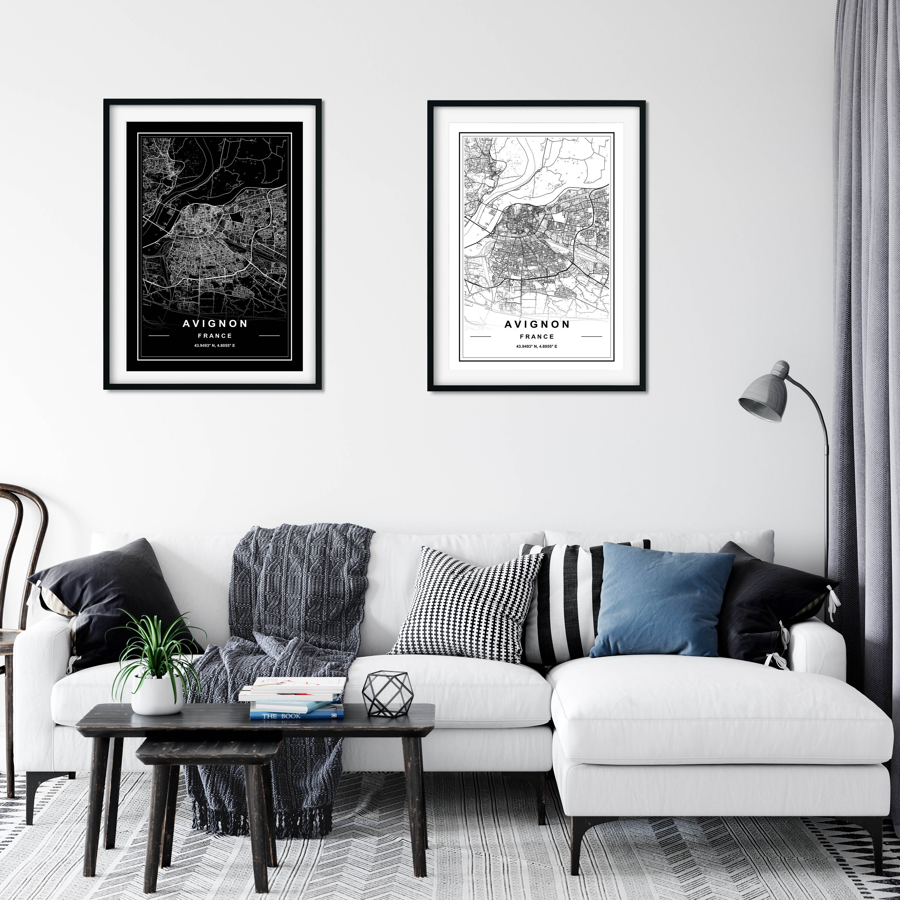 AVIGNON MAP PRINT High Res Download Map of Avignon Avignon - Etsy