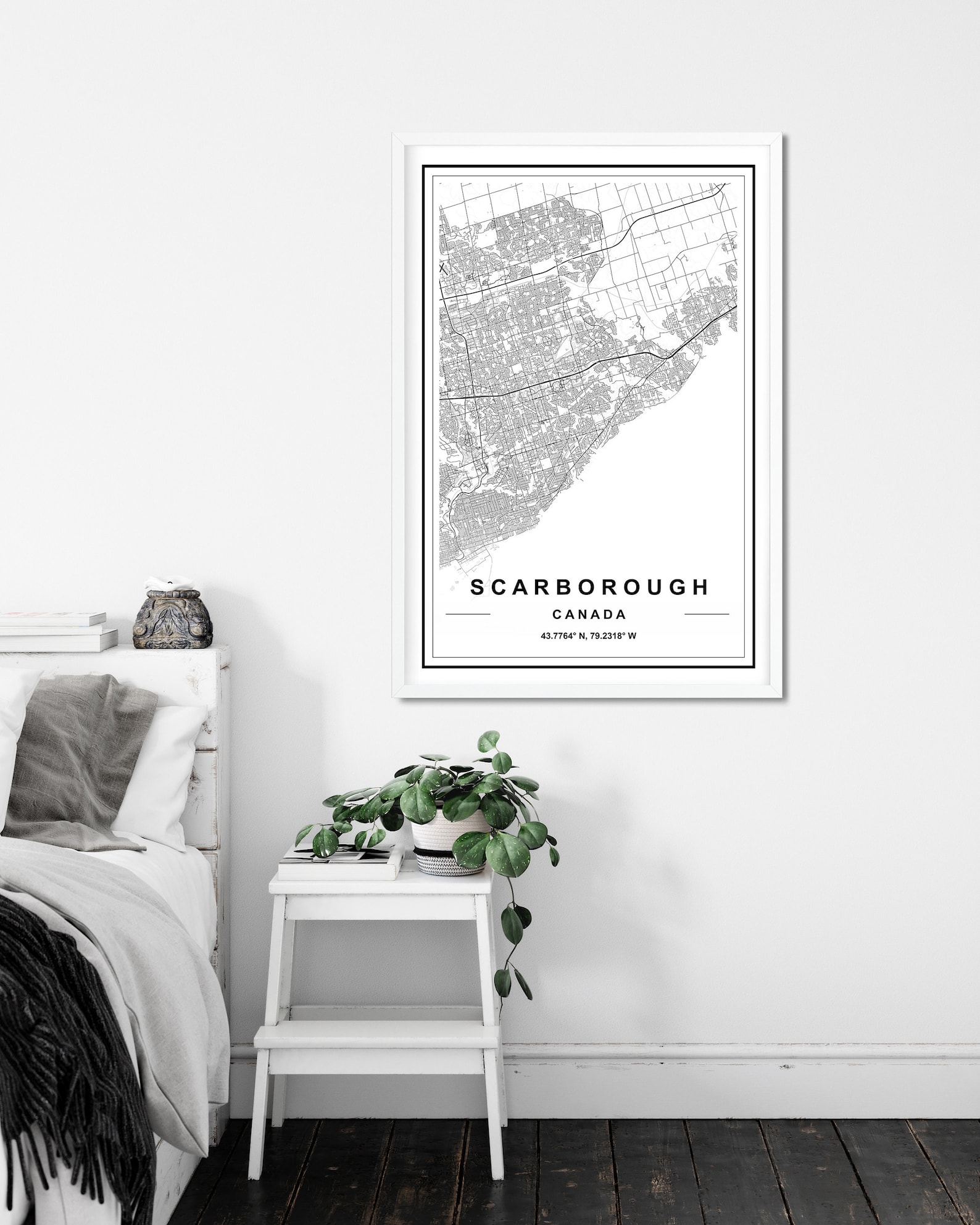 SCARBOROUGH MAP PRINT High Res Map Map of Scarborough - Etsy