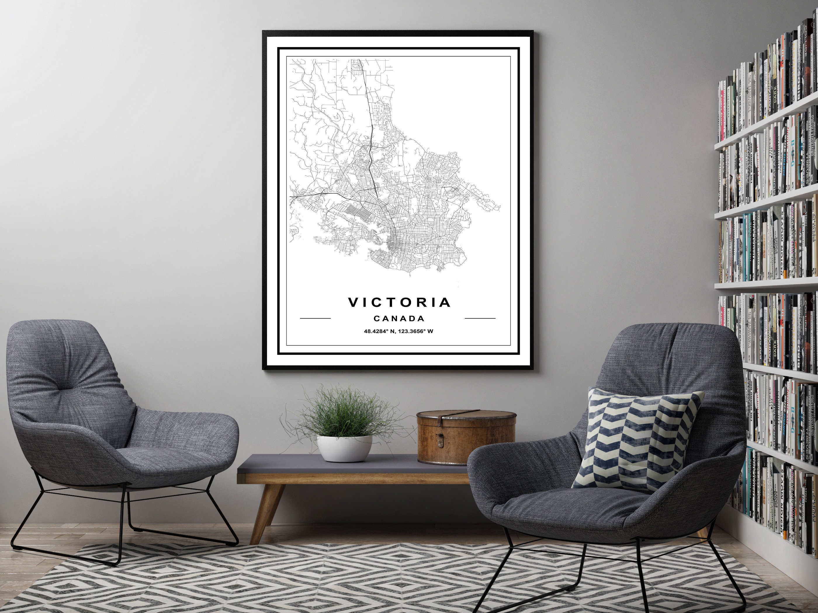 VICTORIA MAP PRINT High Res Download Map of Victoria - Etsy