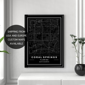 CORAL SPRINGS MAP, High Res Map, Map of Coral Springs, Coral Springs ...