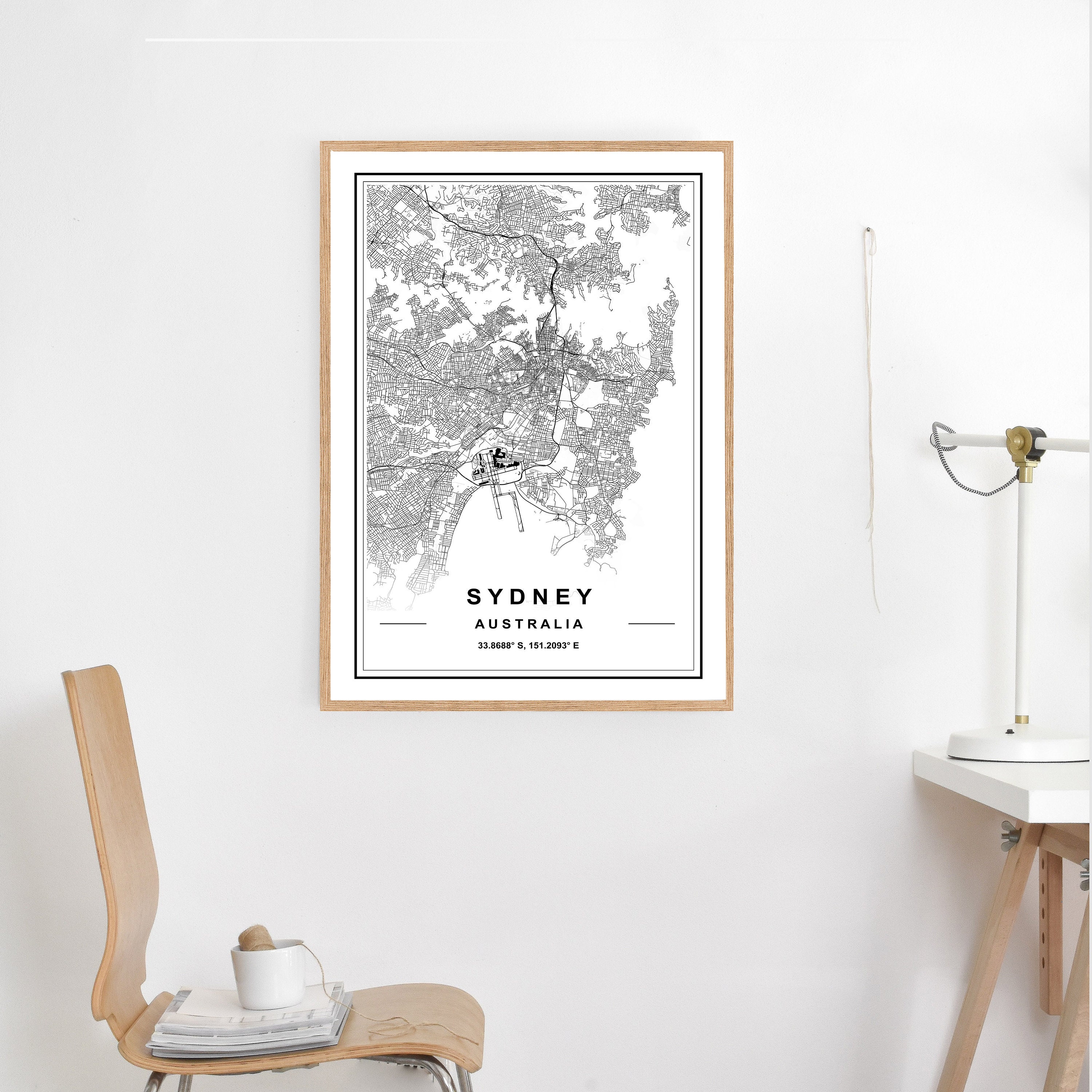 SYDNEY MAP PRINT Map of Sydney Sydney City Map Map Art Art - Etsy