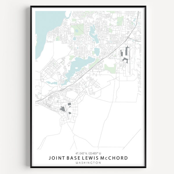 Mcchord Map Print - Etsy