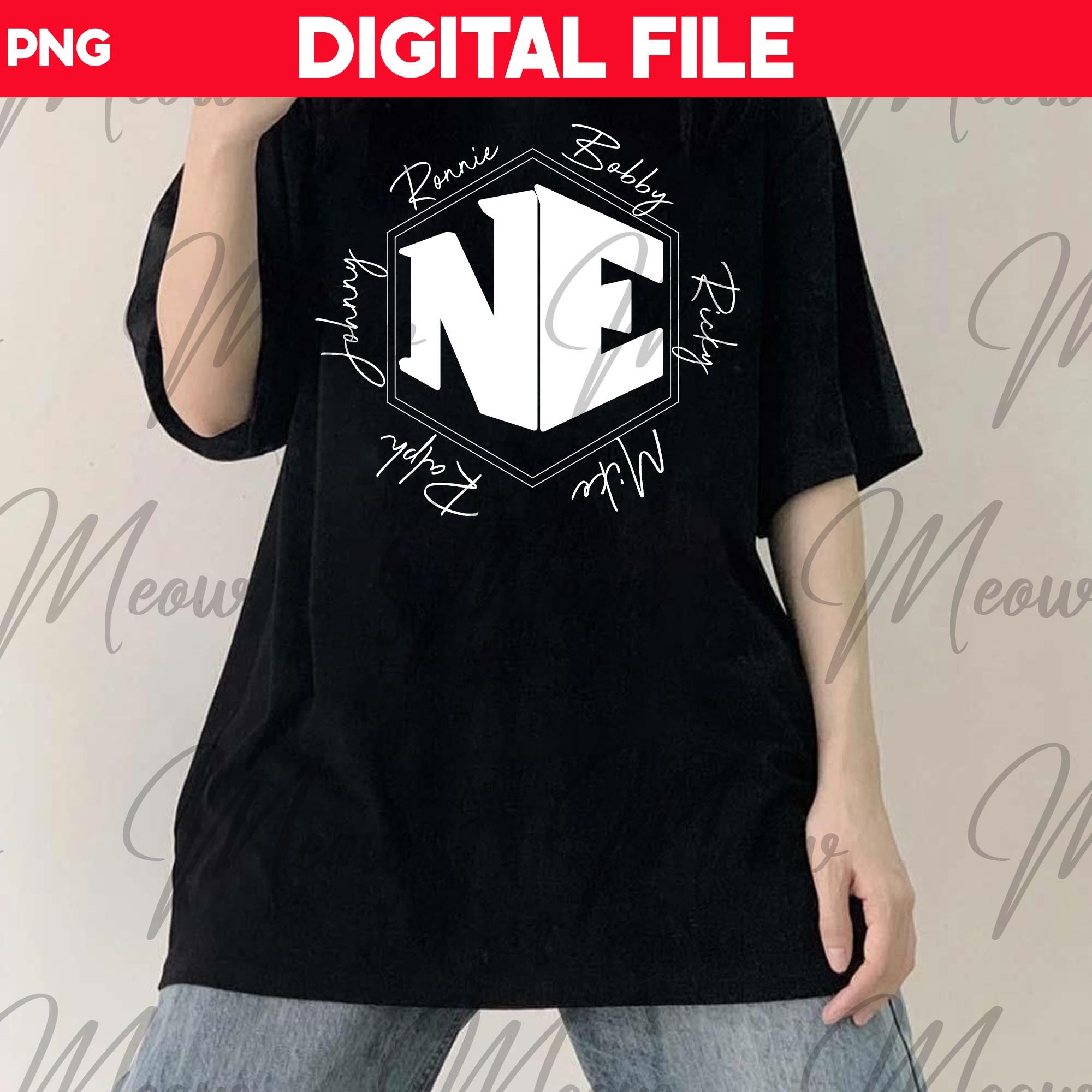 NE With Names Png NE Png NE Tour 2023 N.e.w E.di.tion Fan - Etsy UK