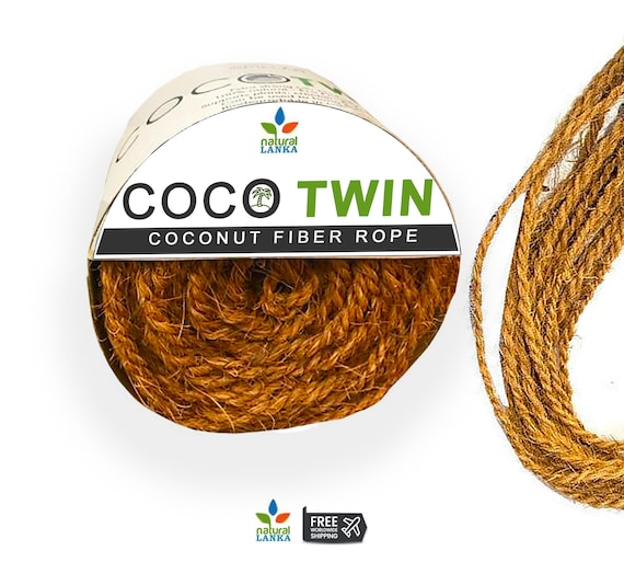 COCO TWIN Coconut Fiber Rope Coconut Rope for Baskets Mats | Etsy