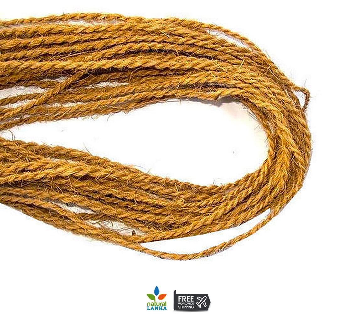 COCO TWIN Coconut Fiber Rope Coconut Rope for Baskets Mats - Etsy
