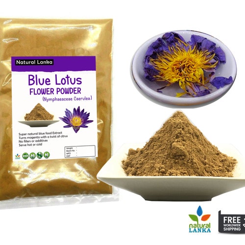 Premium Blue Lotus Flower Powder Nymphaeaceae Caerulea - Etsy