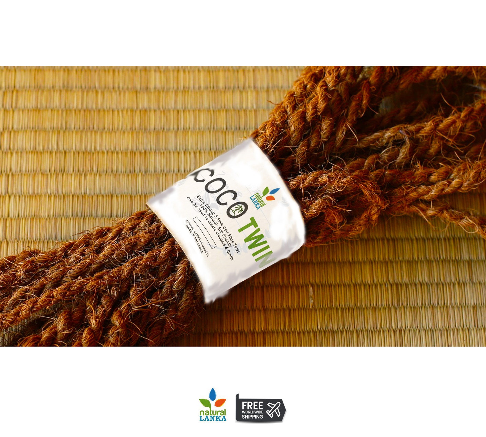 COCO TWIN Coconut Fiber Rope Coconut Rope for Baskets Mats - Etsy