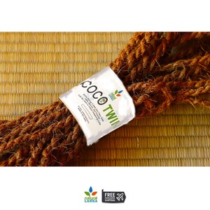 COCO TWIN Coconut Fiber Rope Coconut Rope for Baskets, Mats, Crafts ...