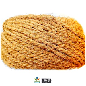 COCO TWIN Coconut Fiber Rope Coconut Rope for Baskets, Mats, Crafts ...