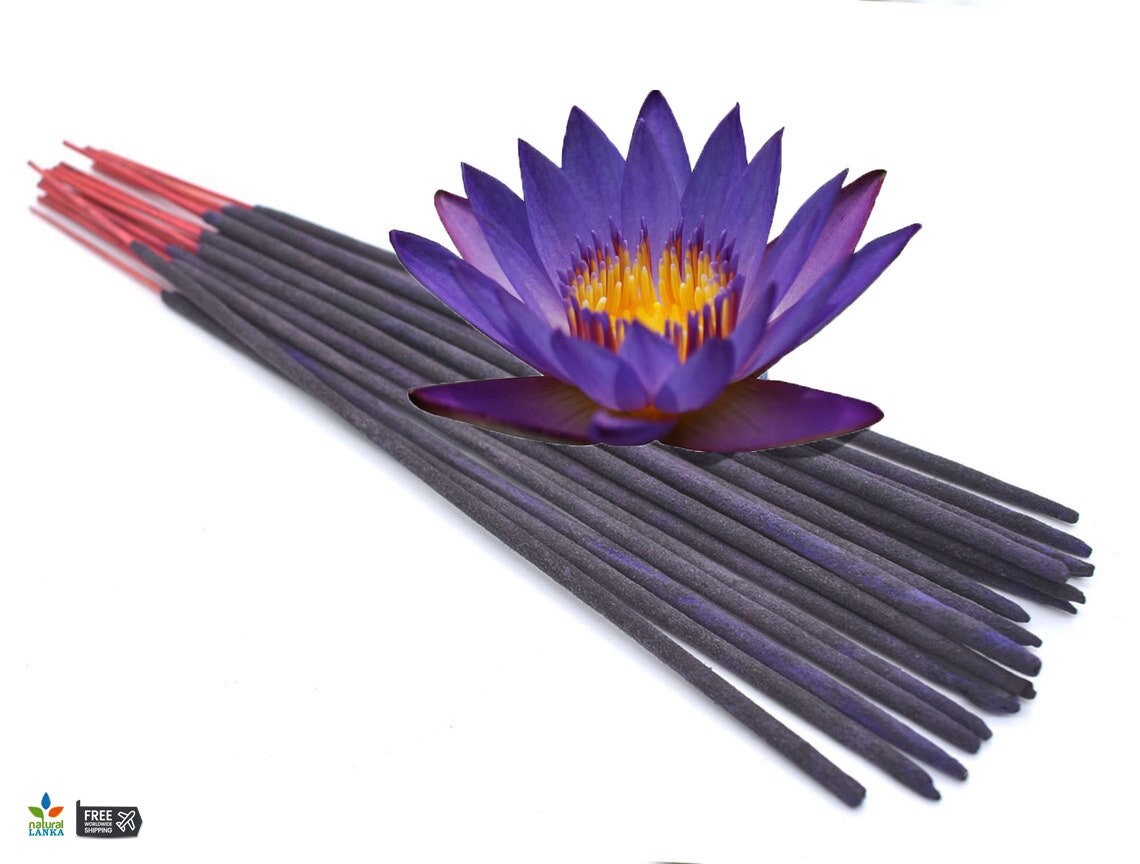Organic Blue Lotus Incense Sticks Temple Grade Handcrafted - Etsy