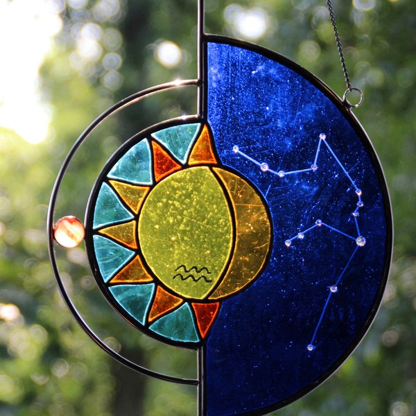 Zodiac Stained Glass Pattern - Etsy