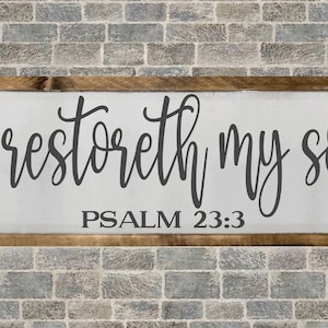 Psalm 23 Scripture Wall Art, Scripture Wood Sign, 23rd Psalm, Bible ...