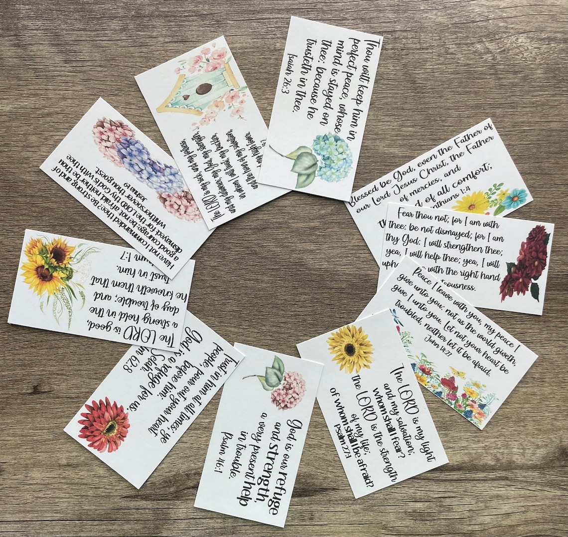 Mini Scripture Cardsprintable Bible Promise Cards Printable - Etsy