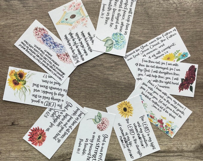 Mini Scripture Cards,printable Bible Promise Cards, Printable Promises ...