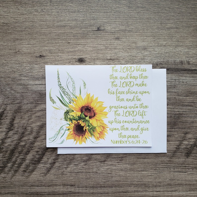 The Blessing Greeting Cards, the Lord Bless You and Keep You Greeting ...