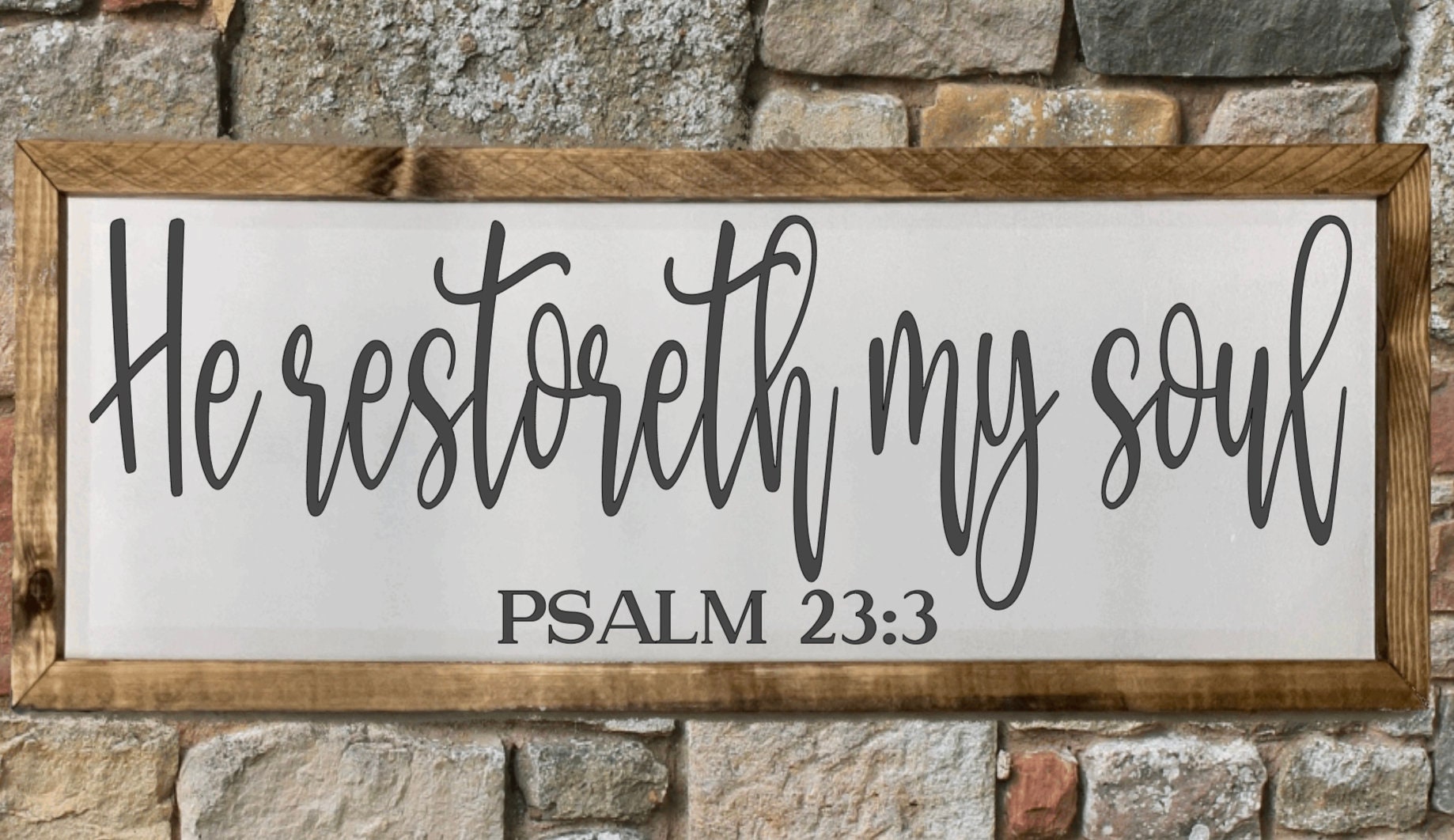Psalm 23 Scripture Wall Art, Scripture Wood Sign, 23rd Psalm, Bible ...
