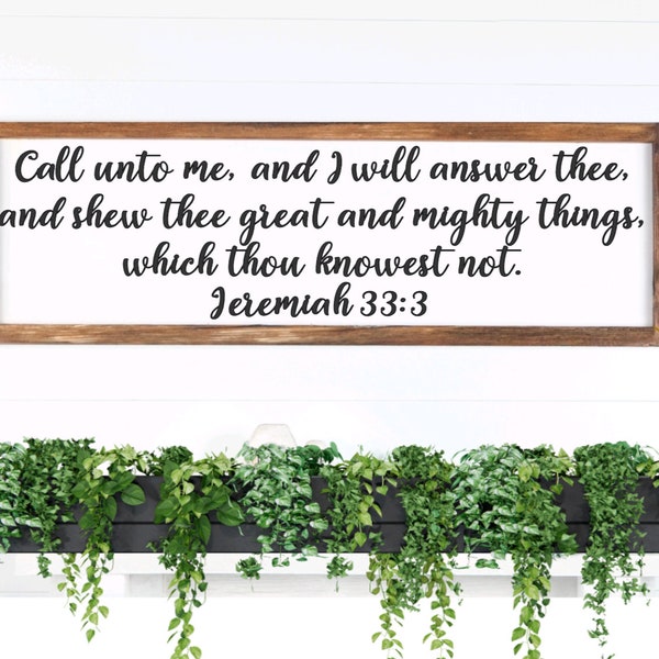 Jeremiah 33 3 - Etsy