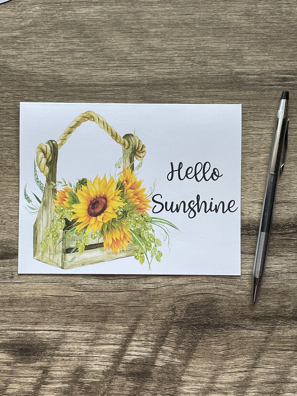 Set of 8 Sunflower Greeting Cards Sunflower Greeting Cards - Etsy