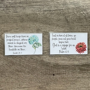 Scripture Cards (small), Bible Promise Cards, Laminated Scripture Cards ...