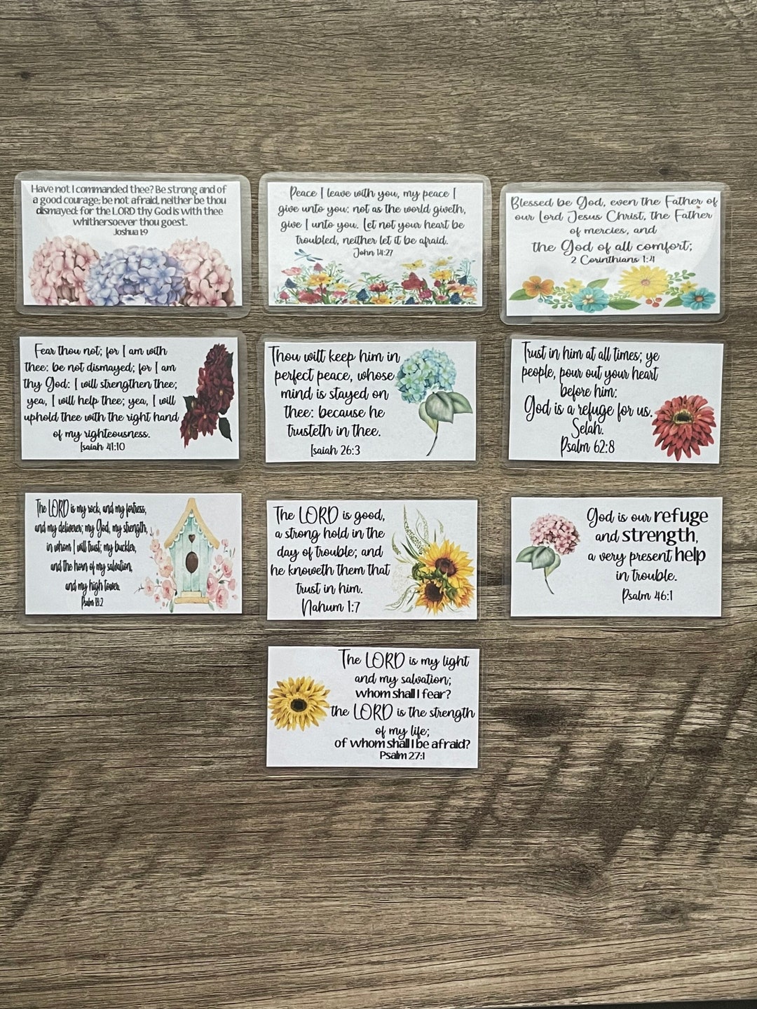 Scripture Cards (small), Bible Promise Cards, Laminated Scripture Cards ...