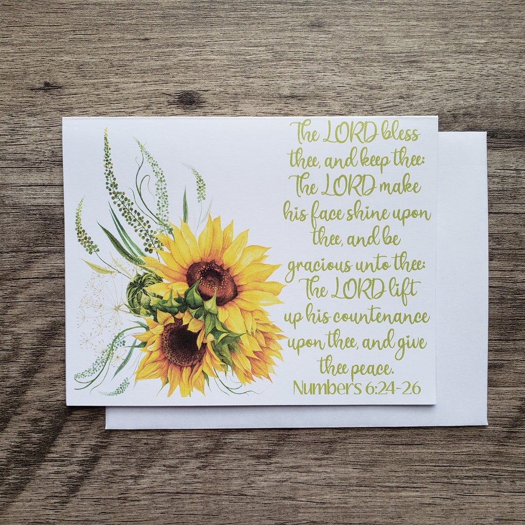 The Blessing Greeting Cards, the Lord Bless You and Keep You Greeting ...