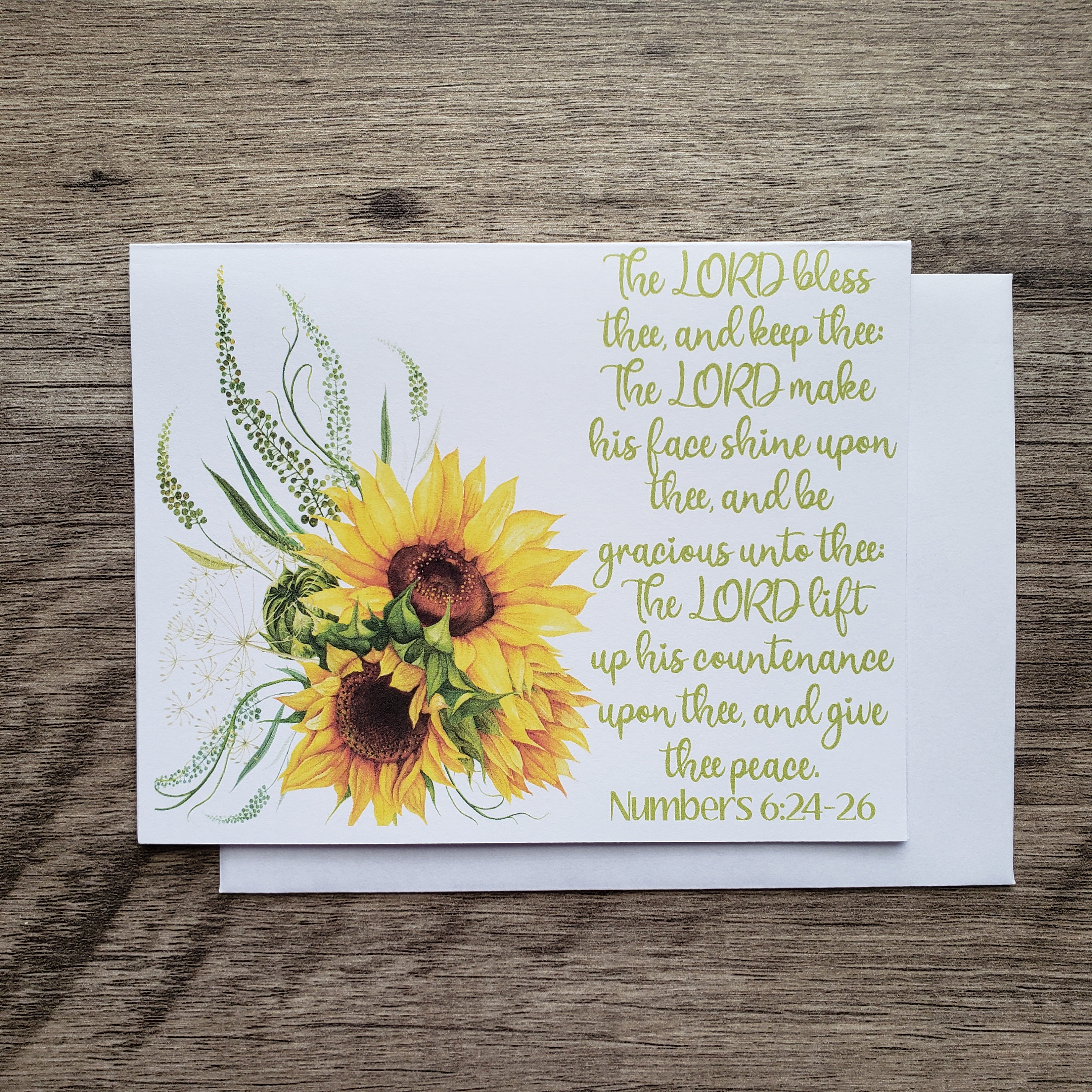 The Blessing Greeting Cards, the Lord Bless You and Keep You Greeting ...