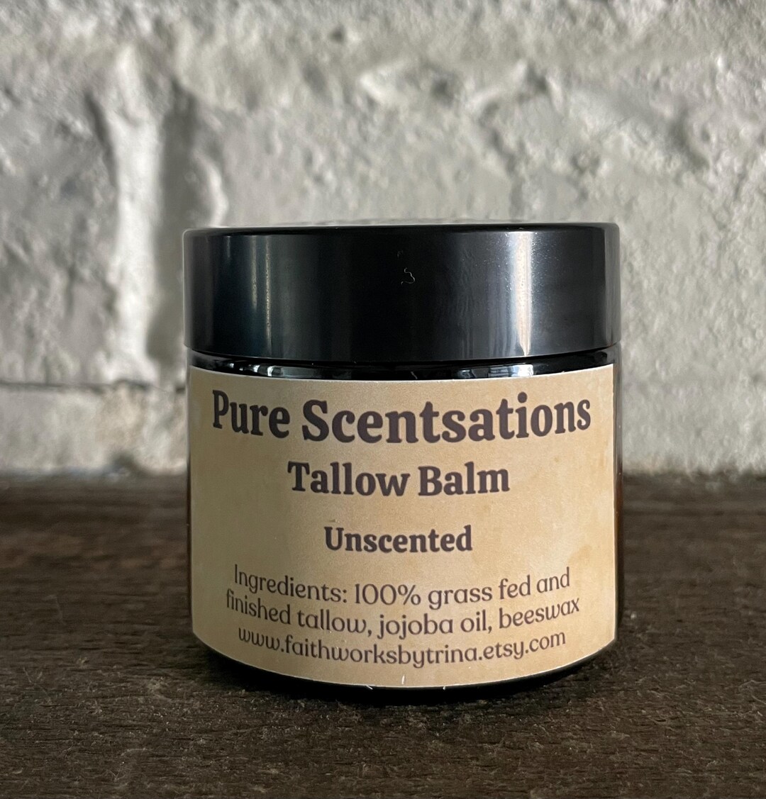 Tallow Balm - Grass Fed and Finished Tallow, Unscented Tallow Balm ...