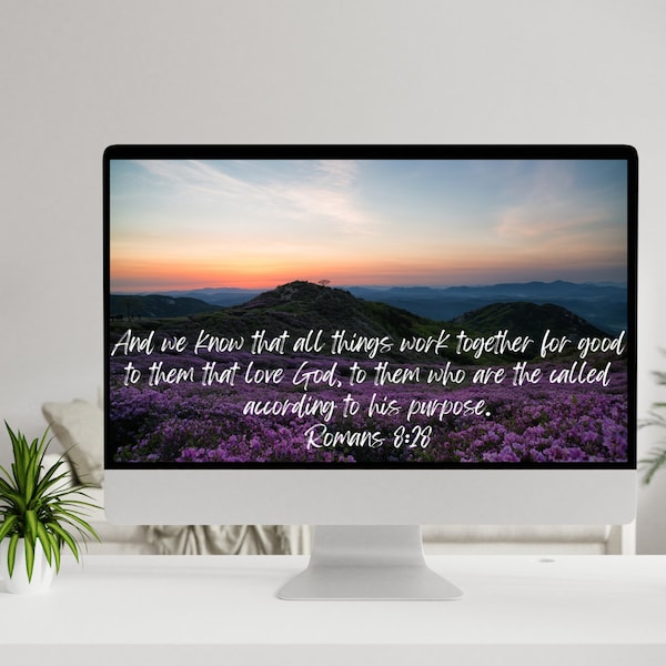 Desktop Wallpaper Bible Verse - Etsy