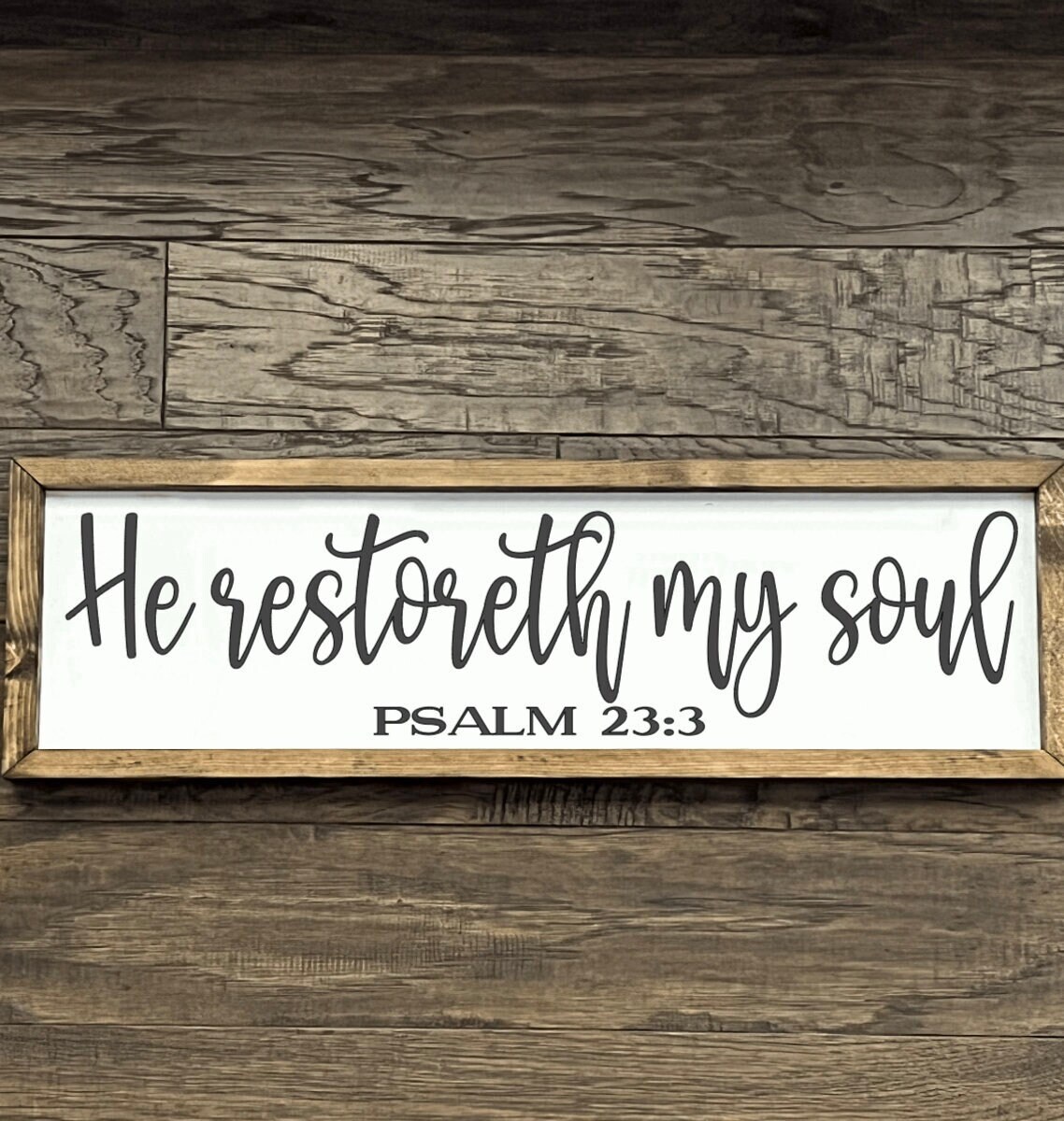 Psalm 23 Scripture Wall Art, Scripture Wood Sign, 23rd Psalm, Bible ...