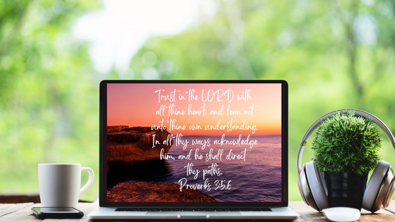 Scripture Wallpaper Screensaver, Proverbs 3:5,6 KJV Desktop Wallpaper ...