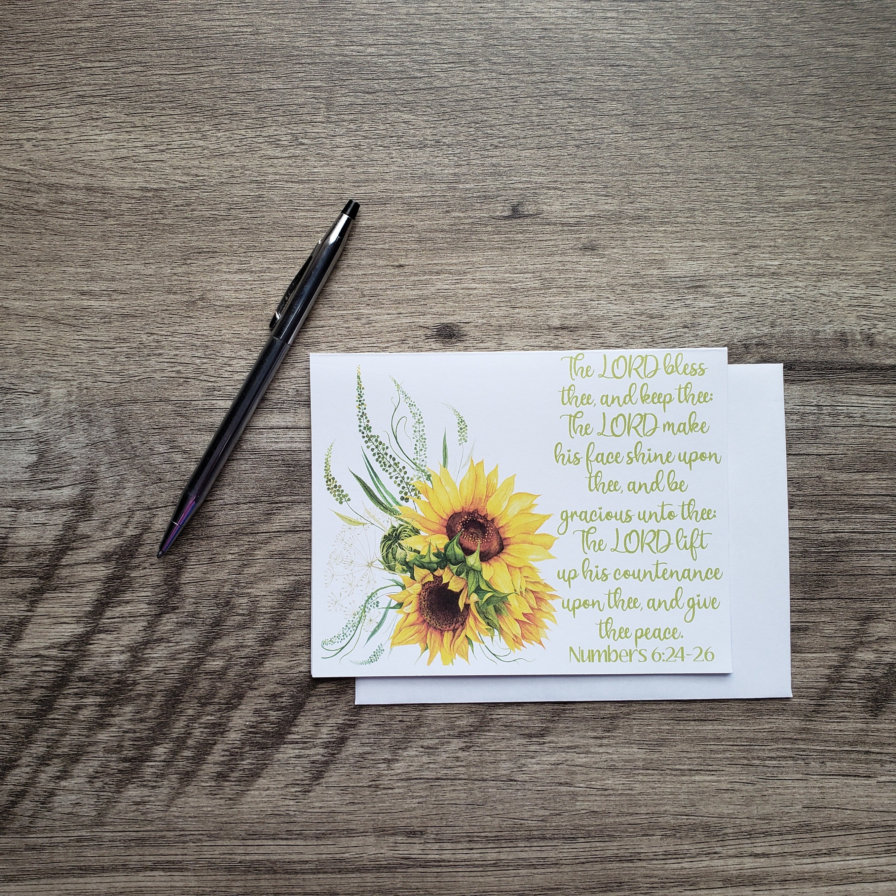 The Blessing Greeting Cards, the Lord Bless You and Keep You Greeting ...