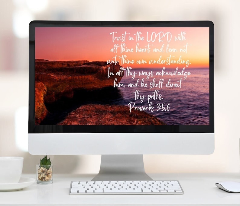 Scripture Wallpaper Screensaver, Proverbs 3:5,6 KJV Desktop Wallpaper ...