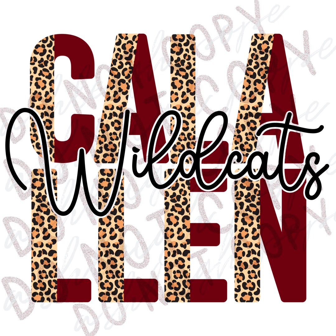 Calallen Wildcats Leopard Mascot PNG Sublimation Digital Design - Etsy