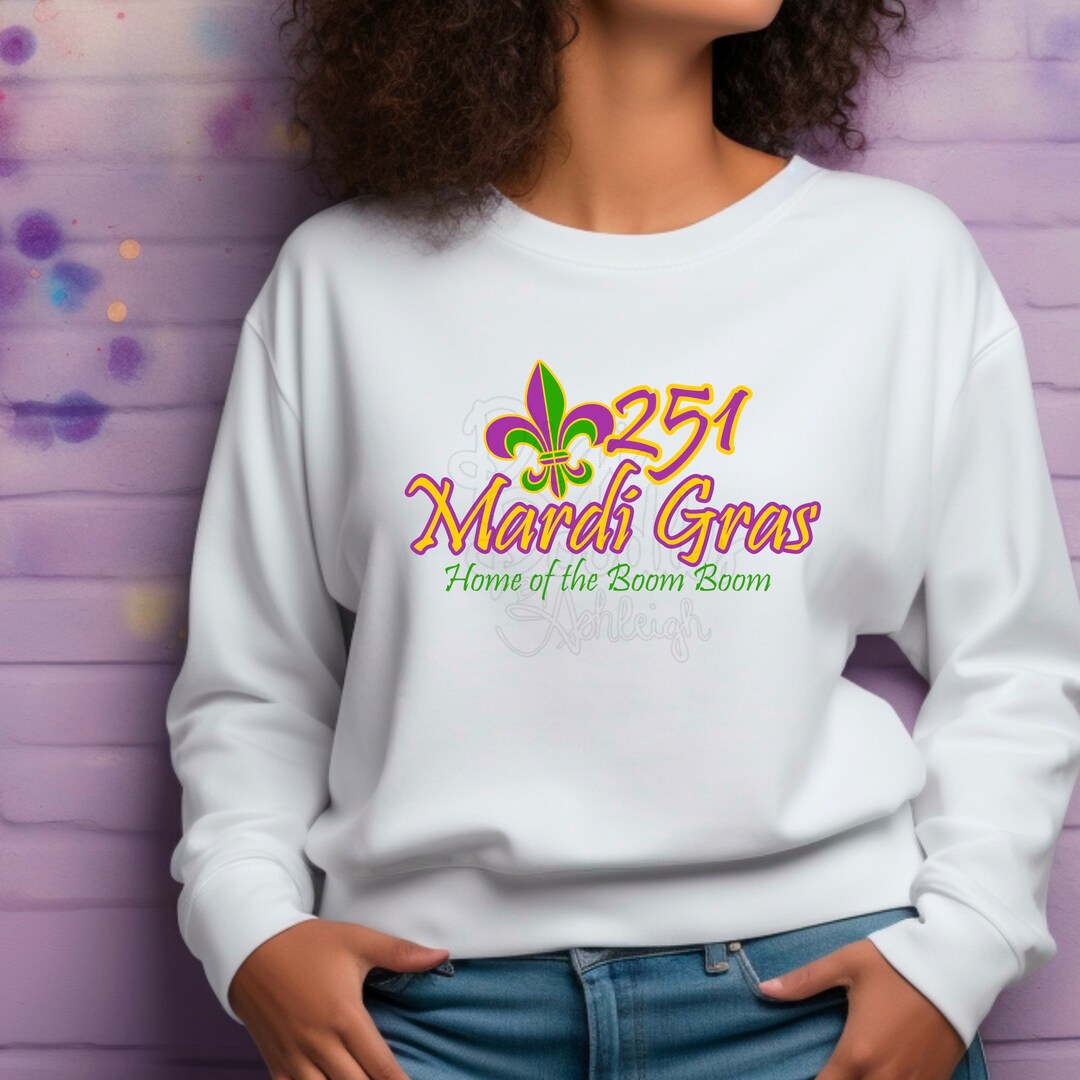 251 Home of the Boom Boom Mobile AL Mardi Gras Digital Design Png ...