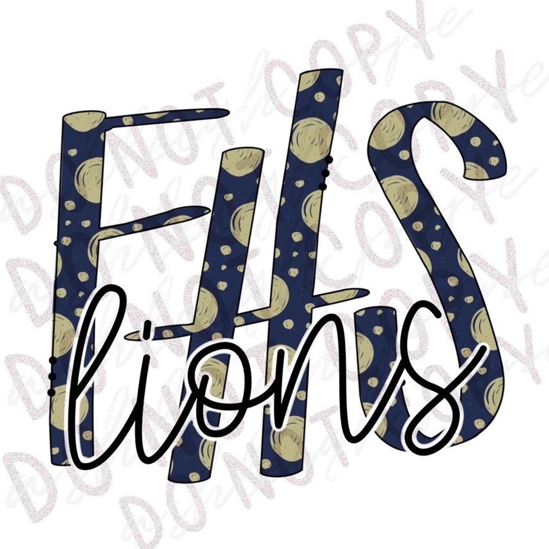 FHS Foley Lions Mascot PNG Sublimation Digital Design - Etsy