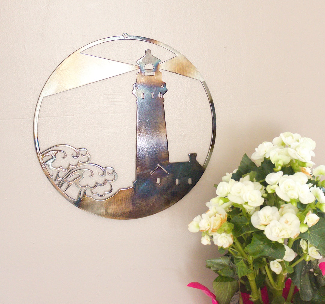 Lighthouse Metal Suncatcher - Etsy