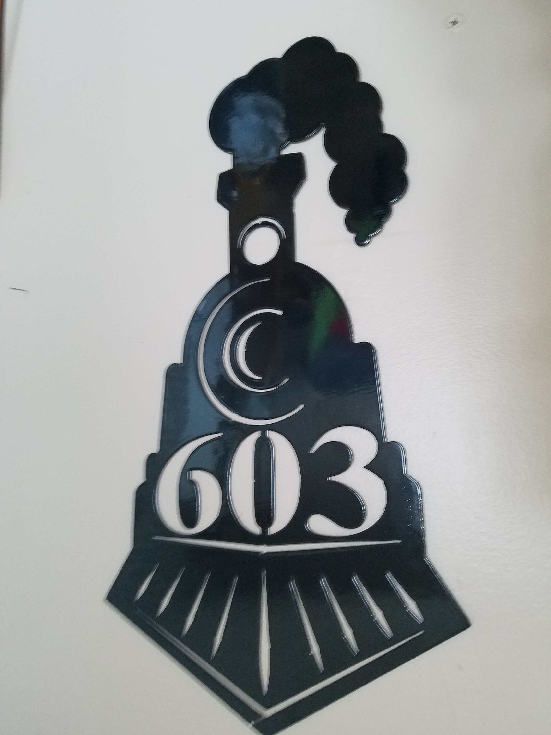 Train Vertical House Number Address Metal Sign - Etsy UK