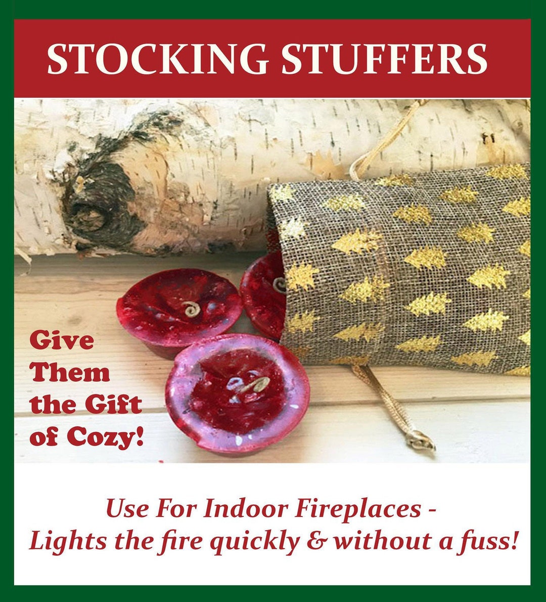 X-MAS Fire Starters, Holiday Gift Firestarter, Stocking Stuffer Gift ...
